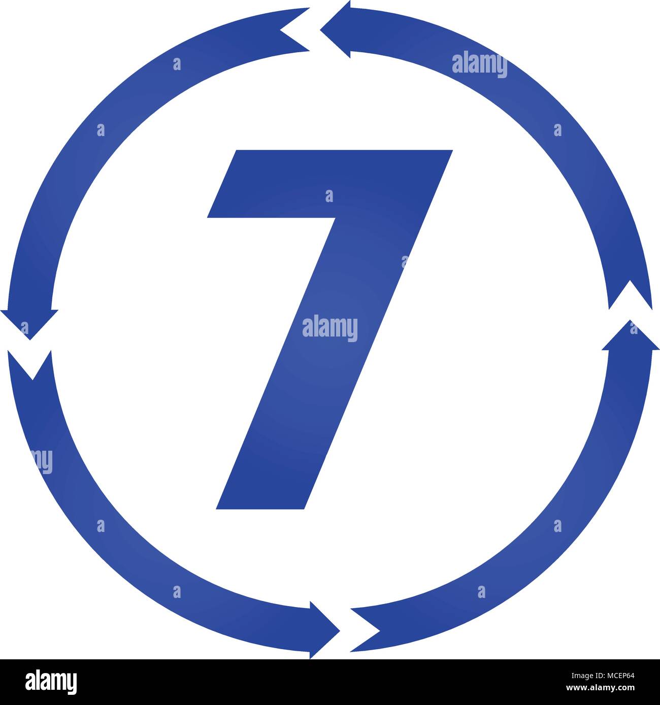 Icon number 7 hi-res stock photography and images - Alamy