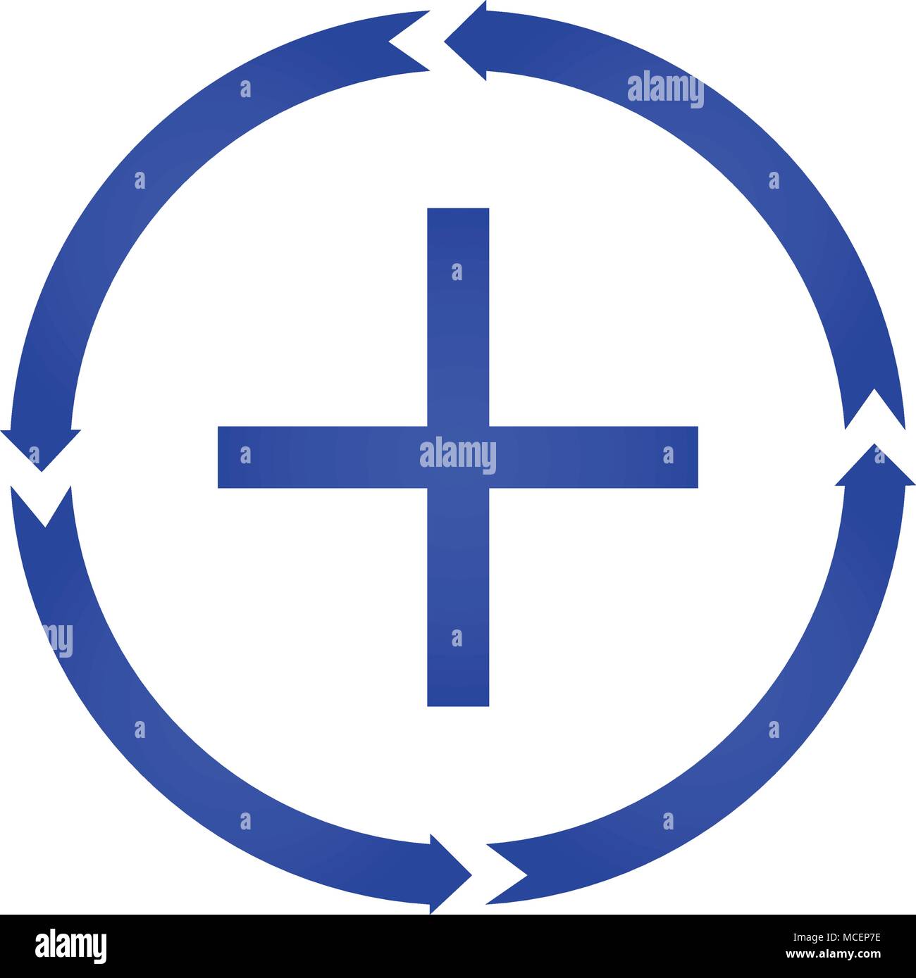 Plus sign turn icon. Positive symbol. Zoom in. Round colourful buttons ...