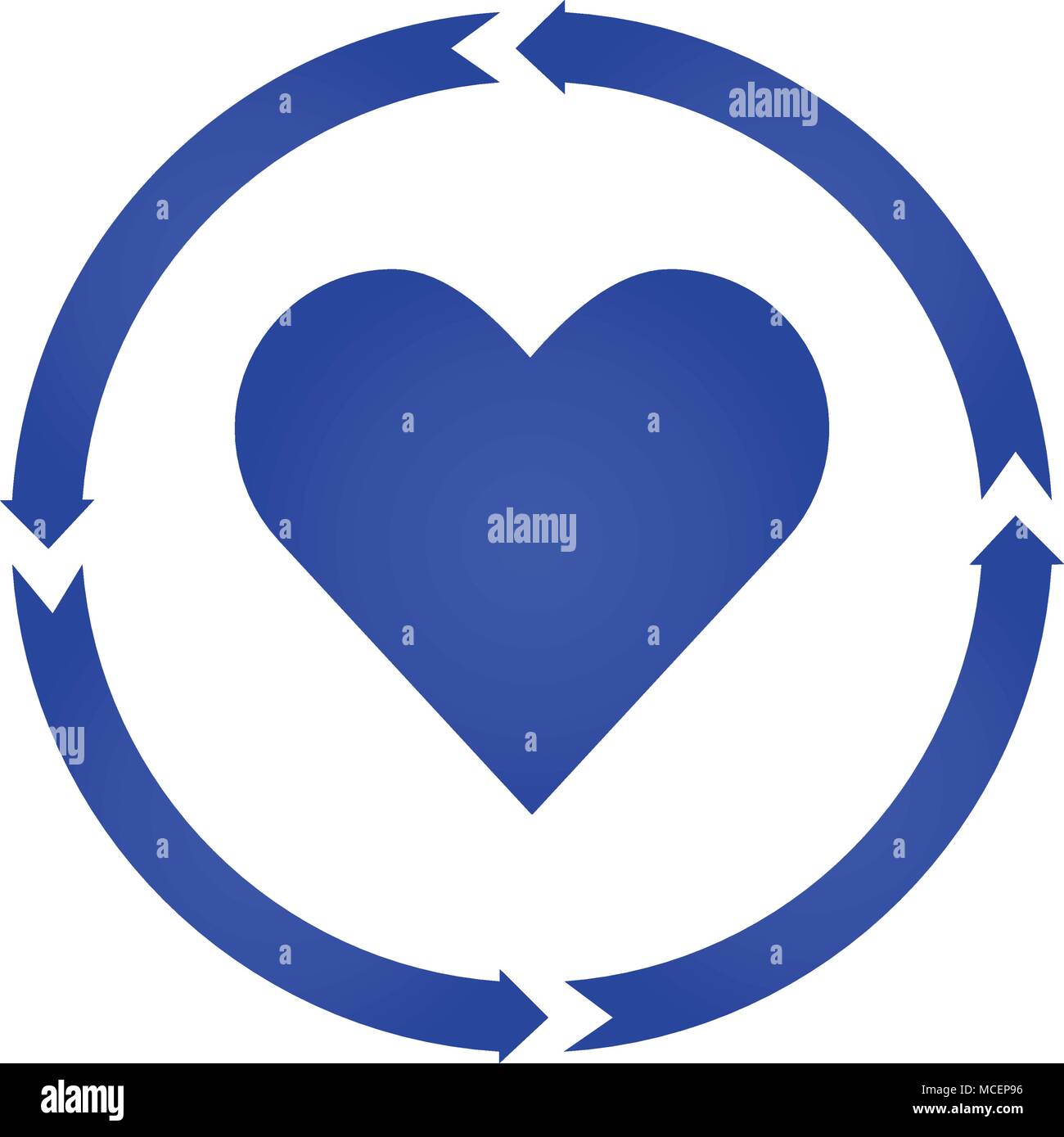 Heart turn icon. vector illustration. flat style Stock Vector Image ...