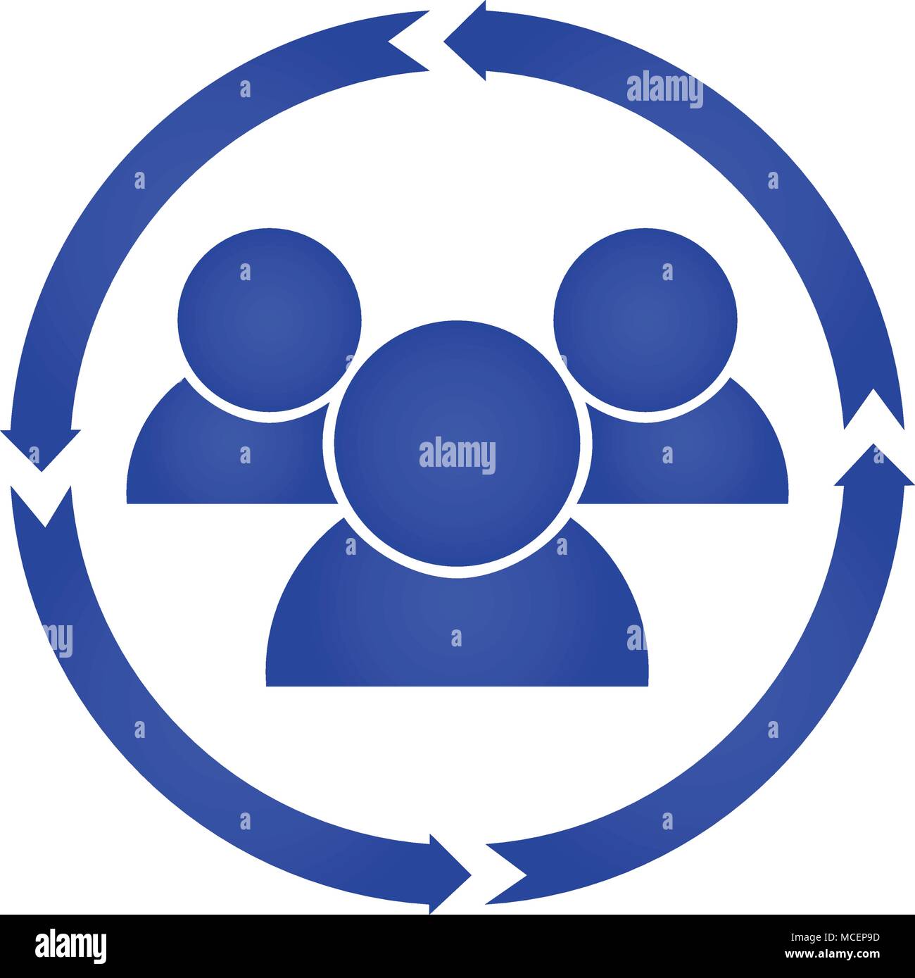 People vector turn icon. vector illustration. flat and outline style ...