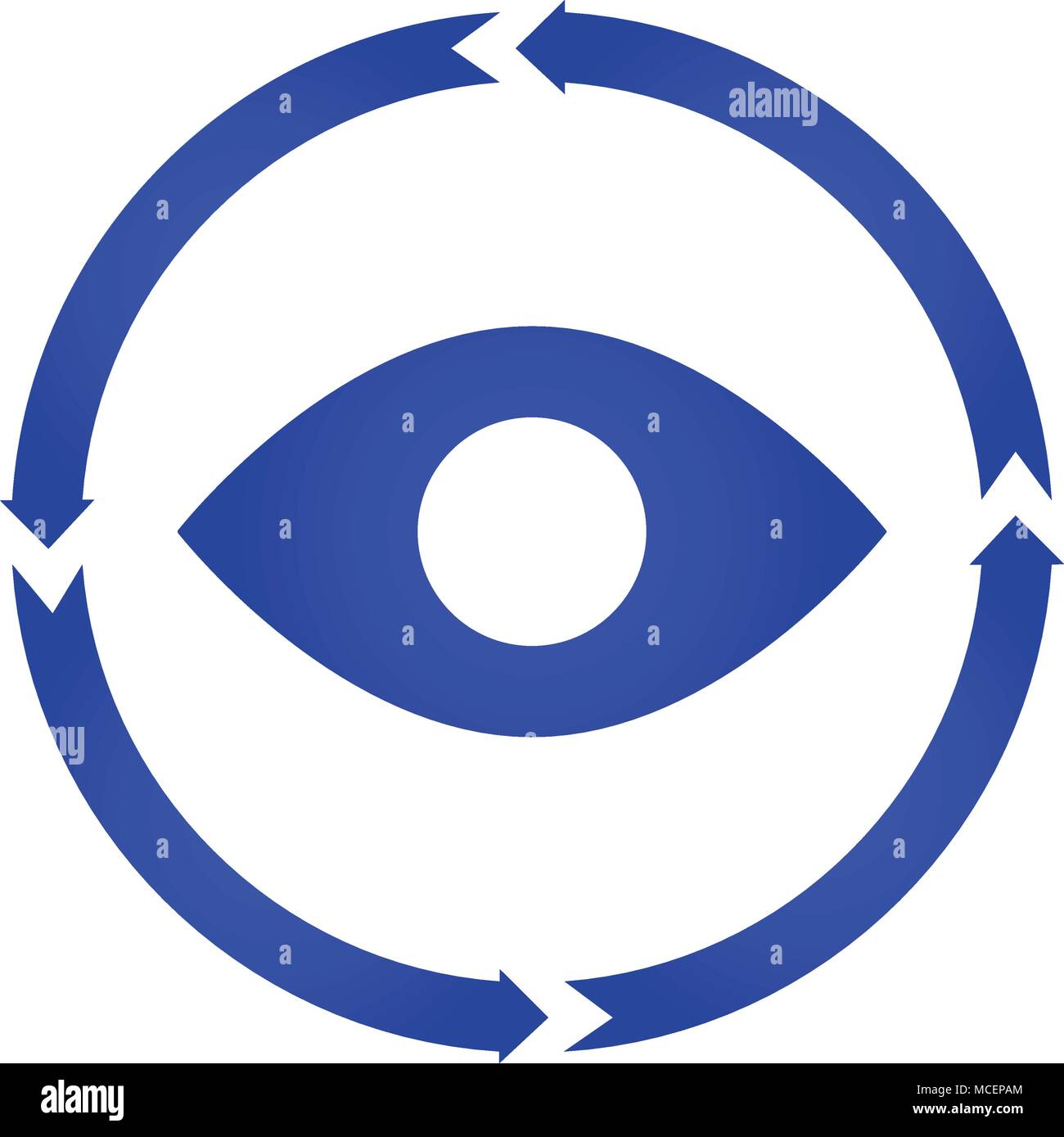 Eye turn icon. vector illustration. flat style Stock Vector Image & Art ...