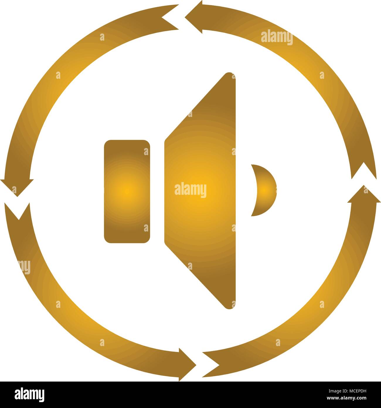 Speaker turn icon. vector illustration. flat style Stock Vector Image ...