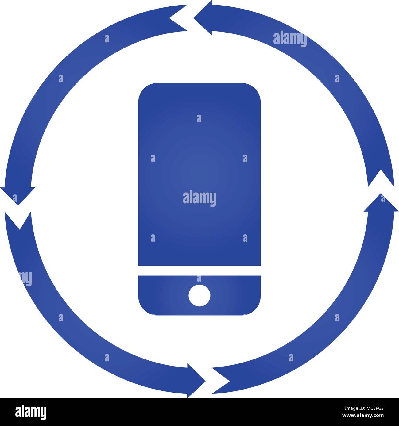 Mobile turn icon. vector illustration. flat style Stock Vector Image ...