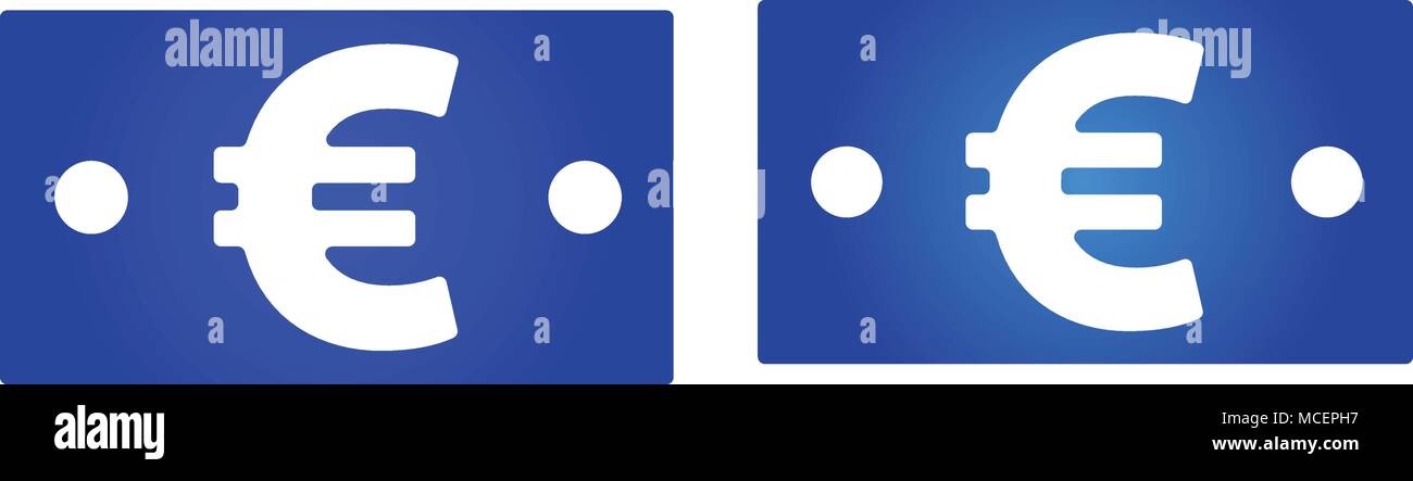 Euro bill icon. vector illustration. flat style Stock Vector Image ...