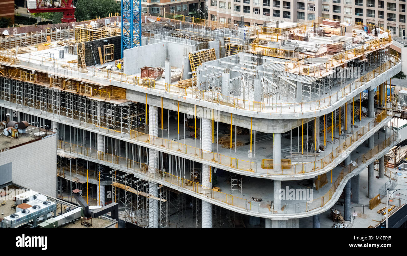 Under construction building, Toronto, Canada Stock Photo - Alamy