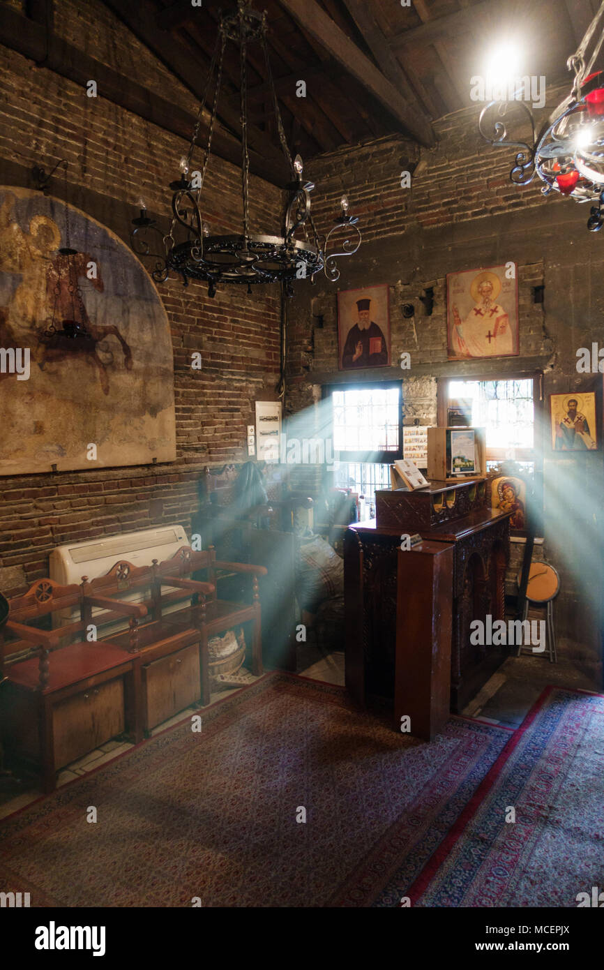 Interior of a religious room, Athens, Greece Stock Photo - Alamy