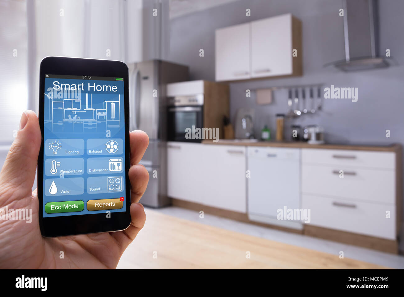 Smart device home heating hi-res stock photography and images - Alamy