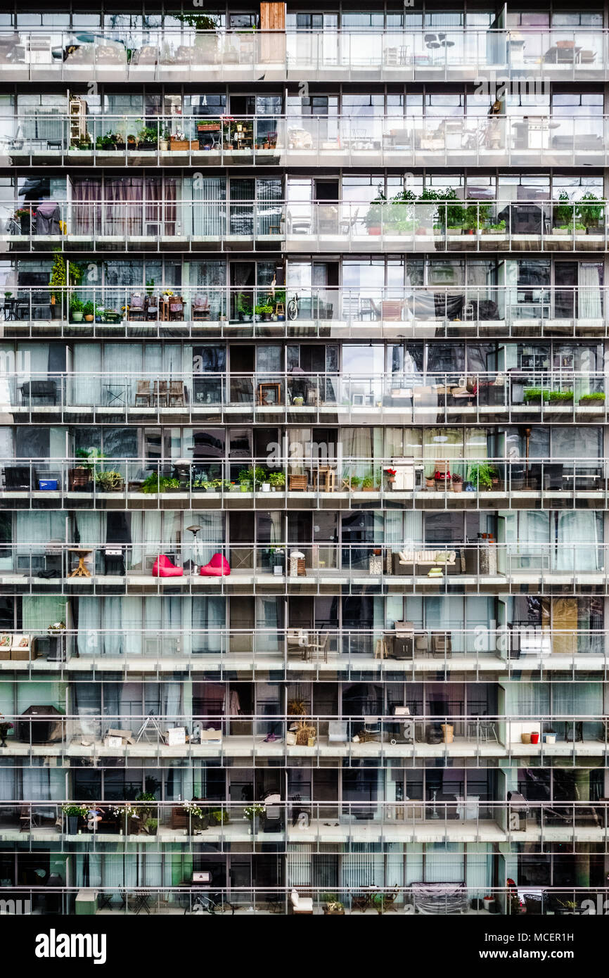 Exterior view of an apartment building, Toronto, Canada Stock Photo - Alamy