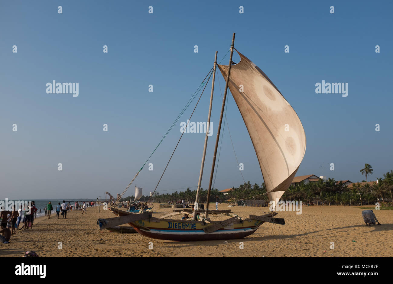 Traditional sailing boat sri lanka hi-res stock photography and images ...
