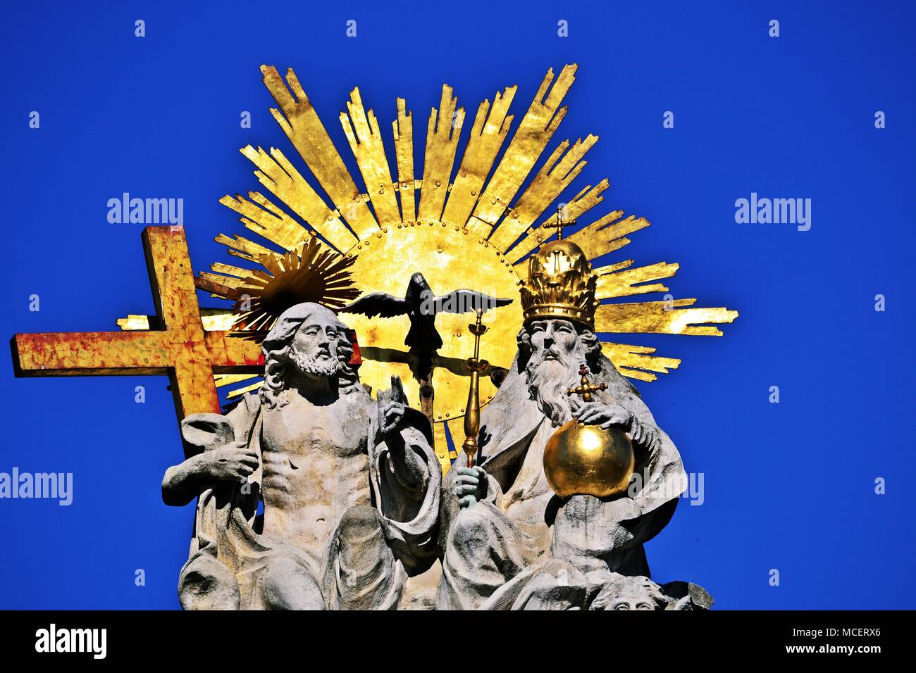 Holy Trinity statue in Sopron, Hungary Stock Photo - Alamy