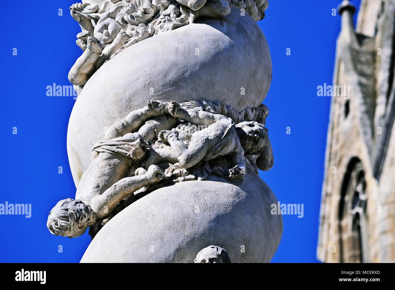 Holy Trinity statue in Sopron, Hungary Stock Photo - Alamy