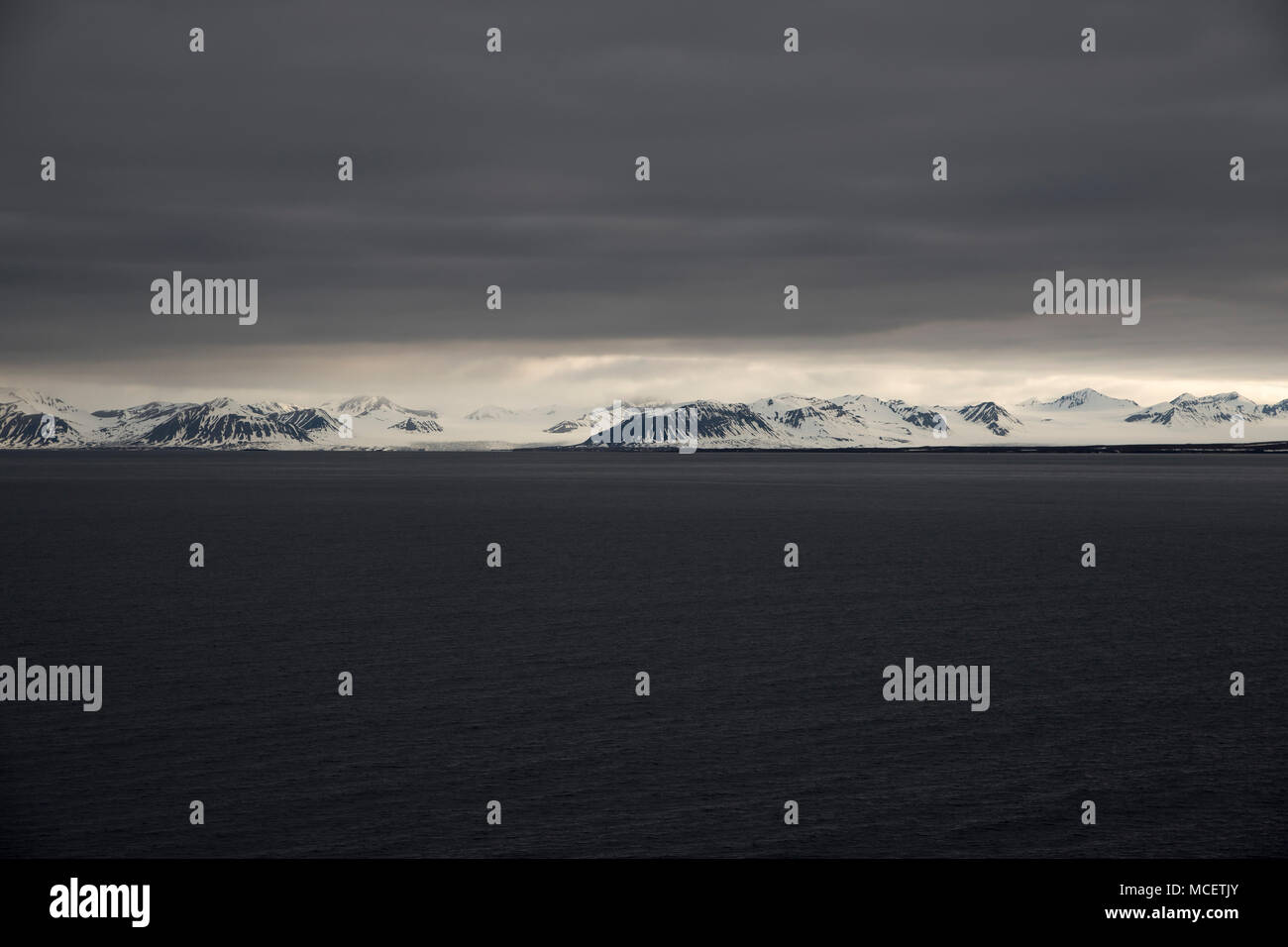 Isfjorden is a 107 kilometer long fjord in Svalbard which is a remote ...