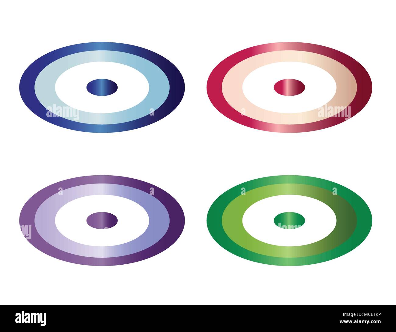 Four decorative buttons Stock Vector Images - Alamy