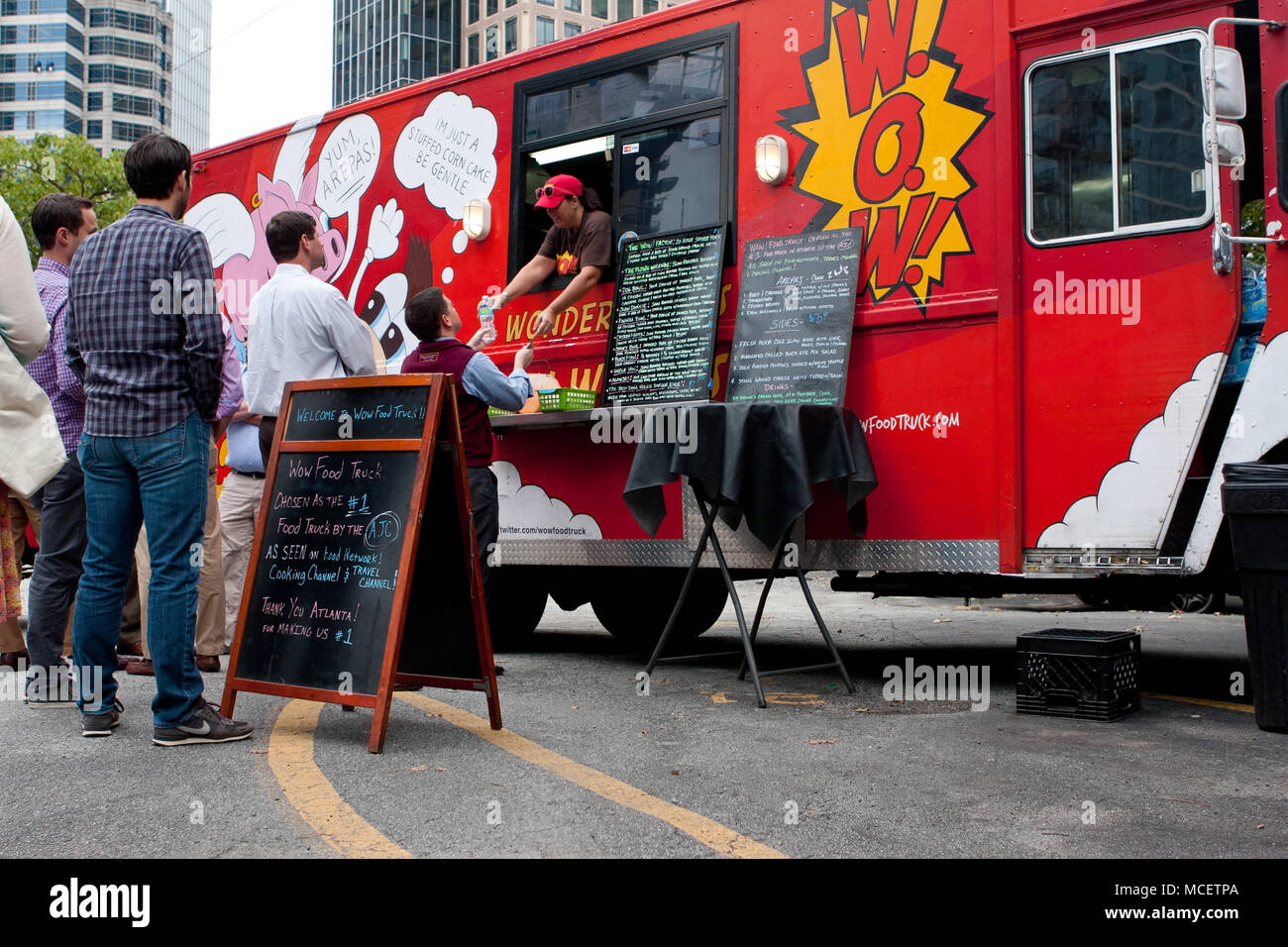 Restaurant fast food counter customers ordering hi-res stock ...