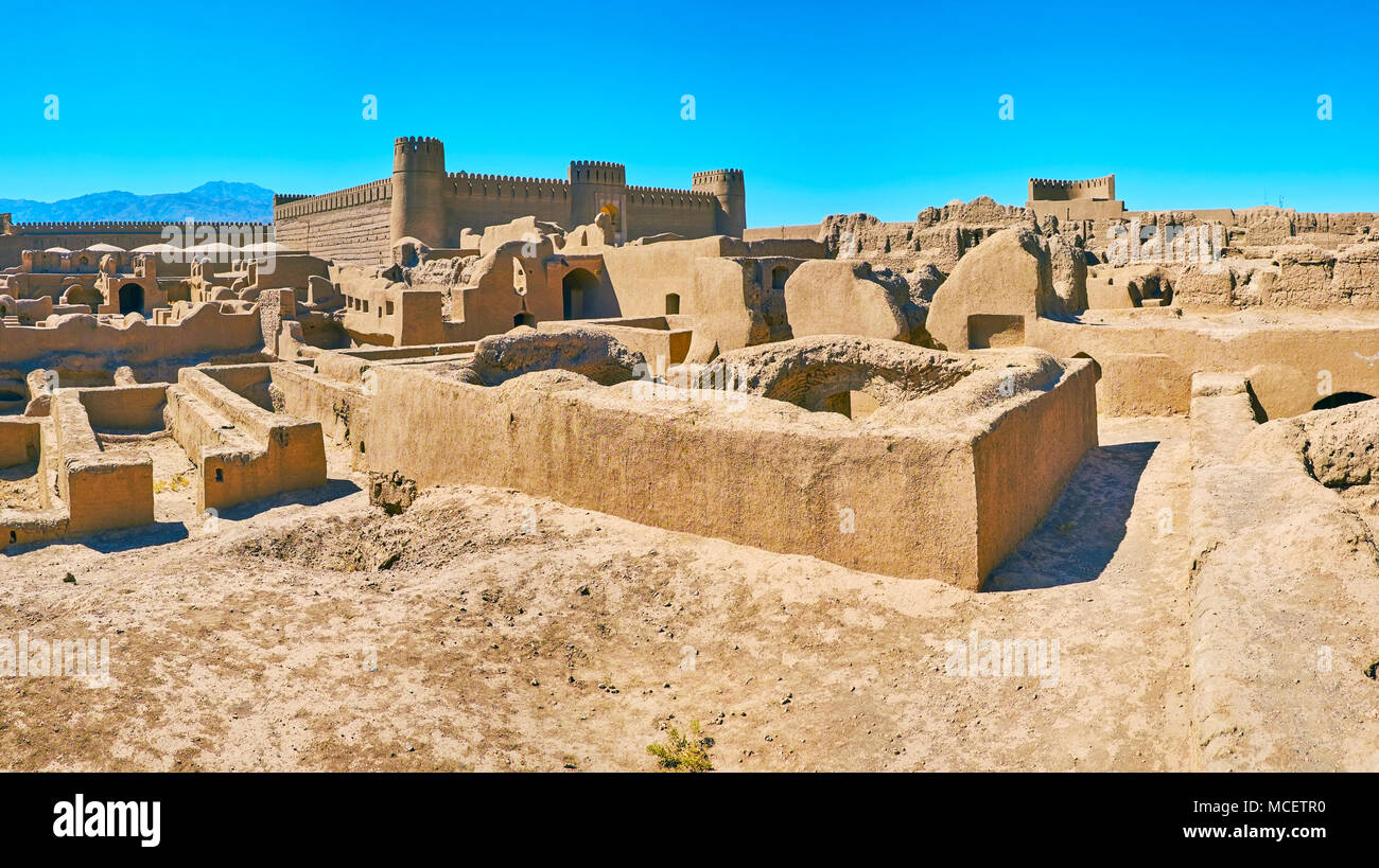 The archaeological complex of Arg-e Rayen is notable tourist landmark ...