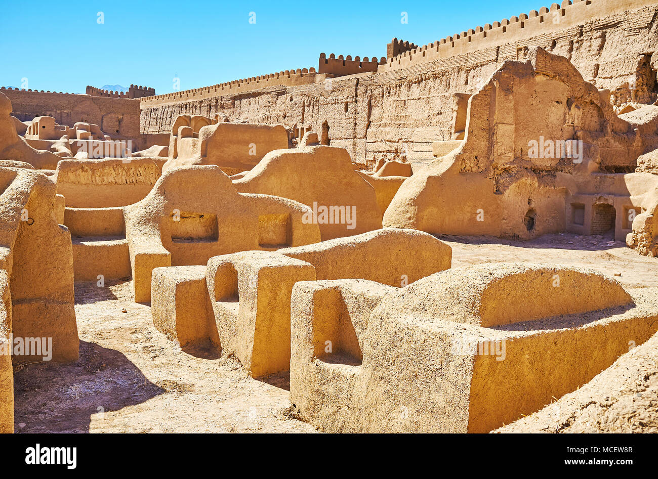 Arg-e Rayen, preserved in desert of Kerman province, is the best place ...