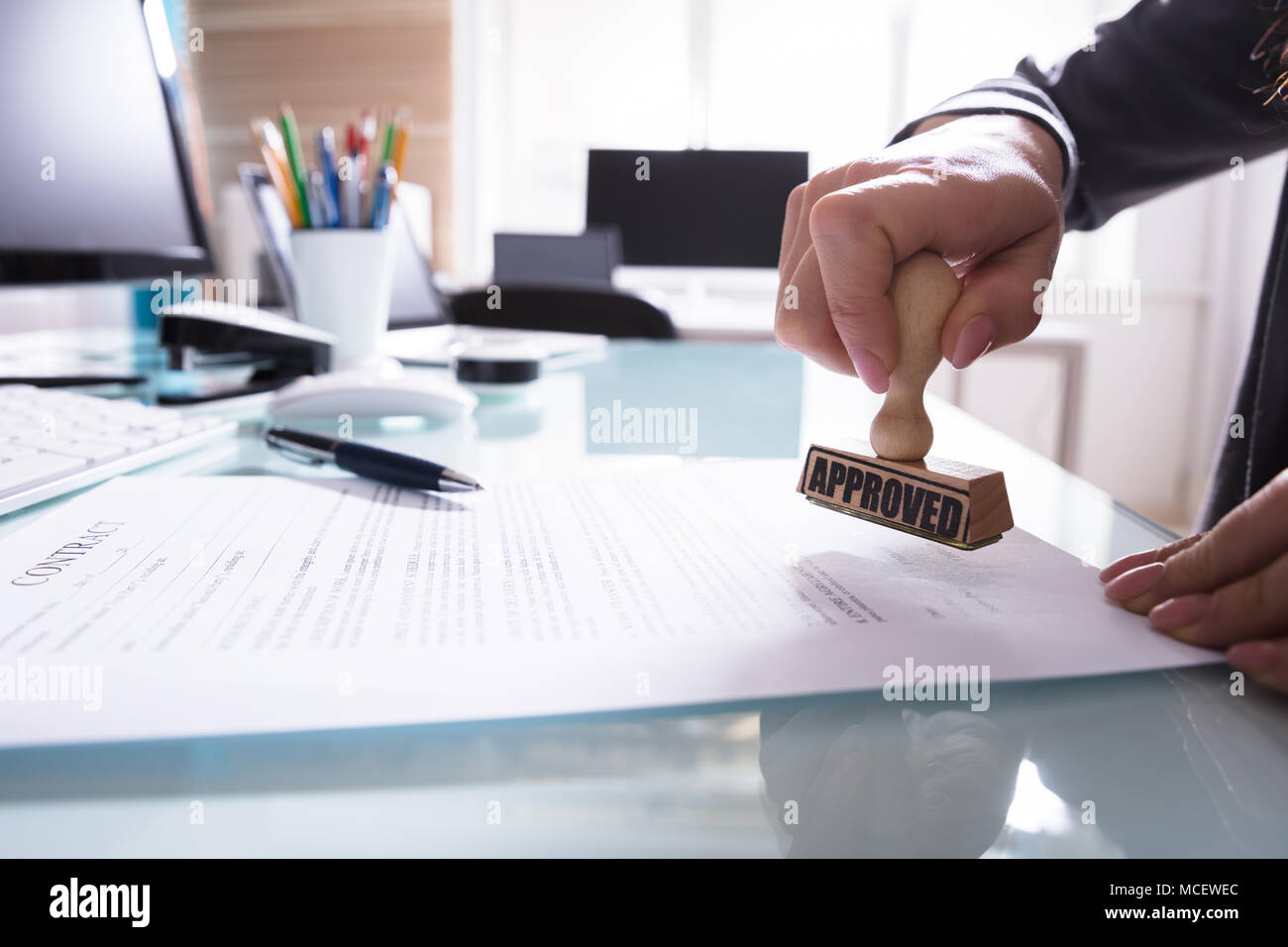 Stamp contract hi-res stock photography and images - Alamy