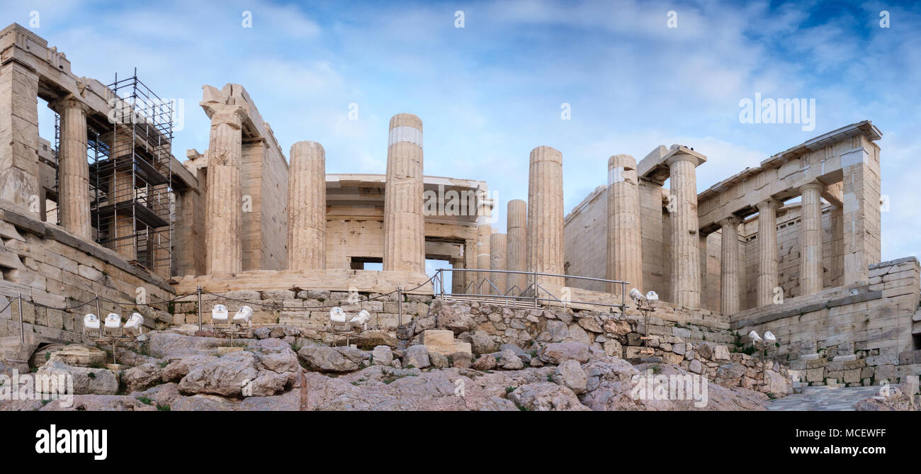 Old ruins of Parthenon on the Acropolis in Athens, Athens, Greece Stock ...
