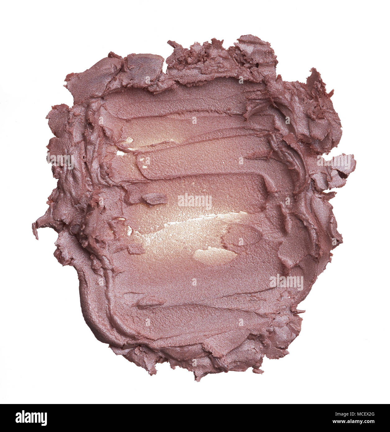 Highlighter texture on white background. Luminizer texture isolated on ...