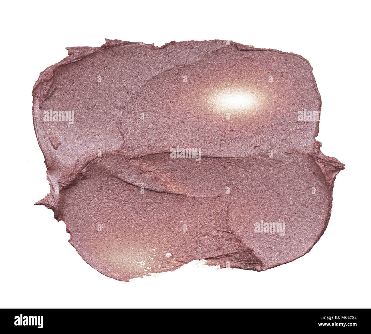 Highlighter texture on white background. Luminizer texture isolated on ...