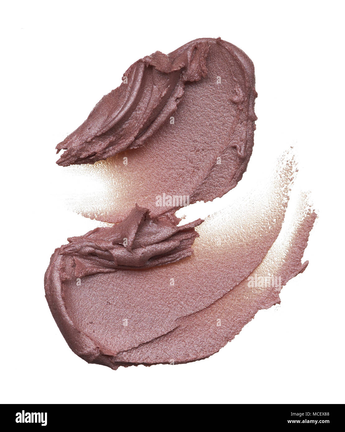 Highlighter texture on white background. Luminizer texture isolated on ...