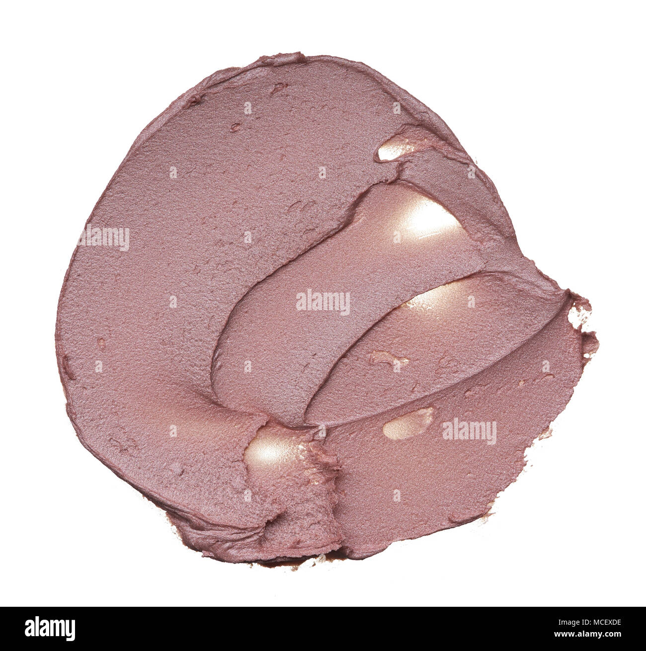Highlighter texture on white background. Luminizer texture isolated on ...