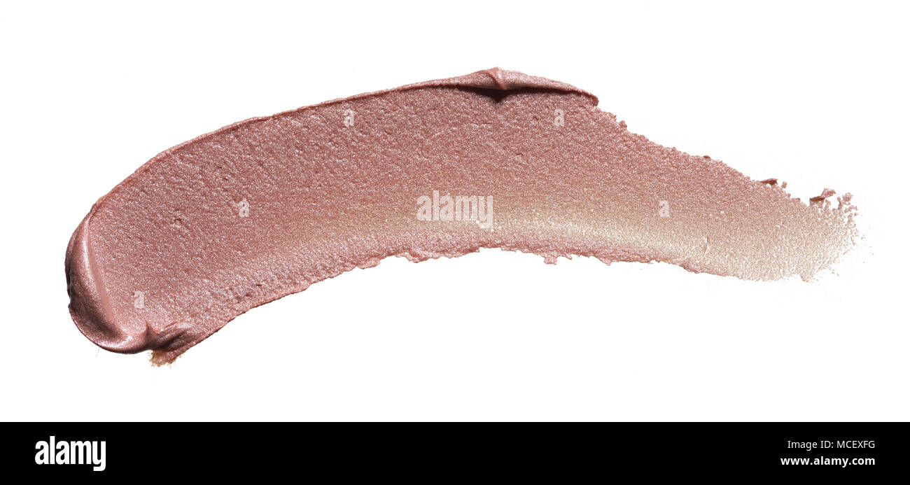 Highlighter texture on white background. Luminizer texture isolated on ...