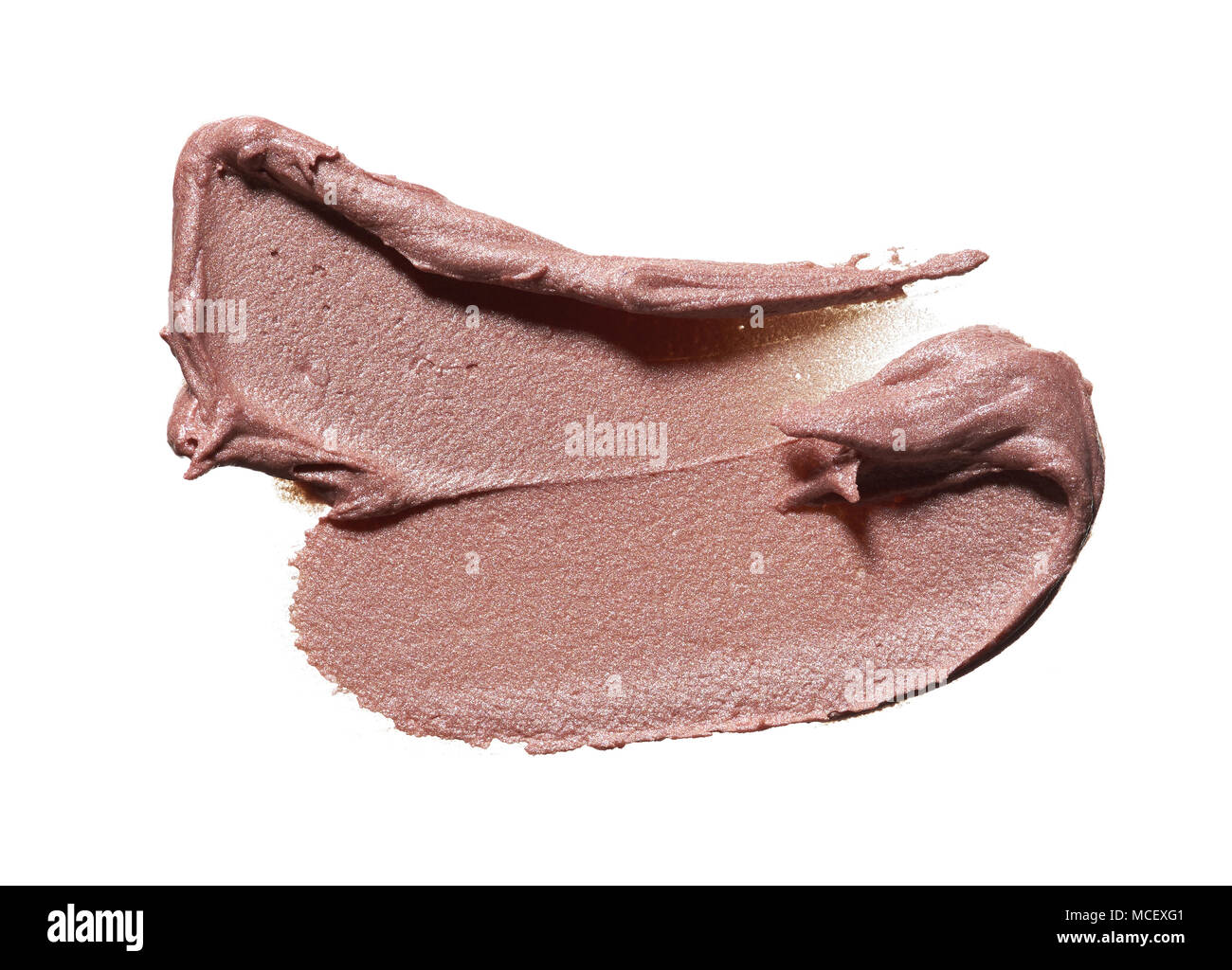 Highlighter texture on white background. Luminizer texture isolated on ...