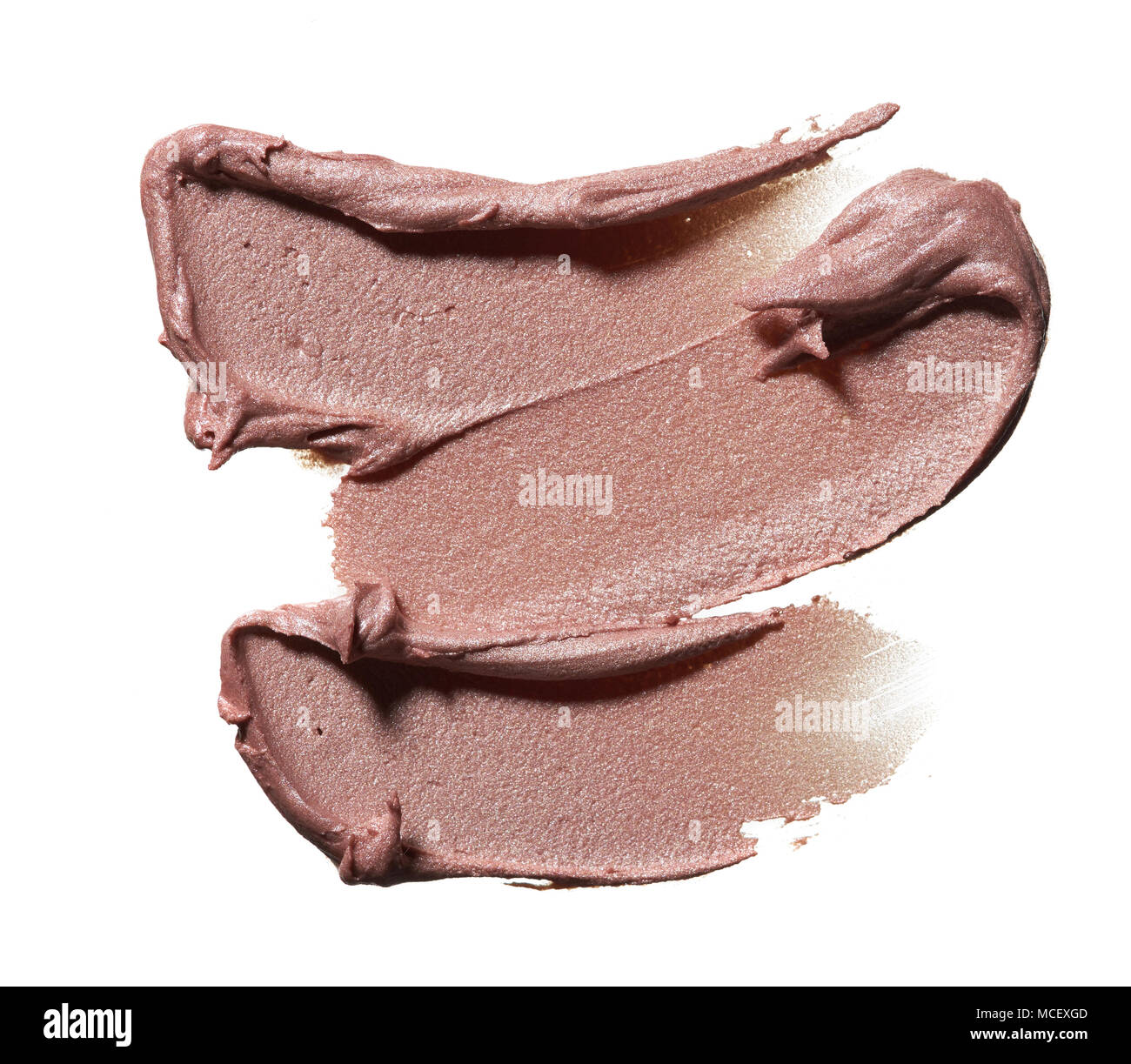 Highlighter texture on white background. Luminizer texture isolated on ...