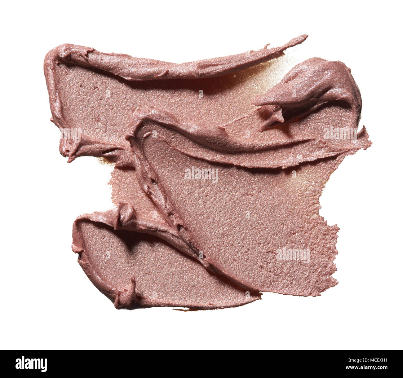 Highlighter texture on white background. Luminizer texture isolated on ...