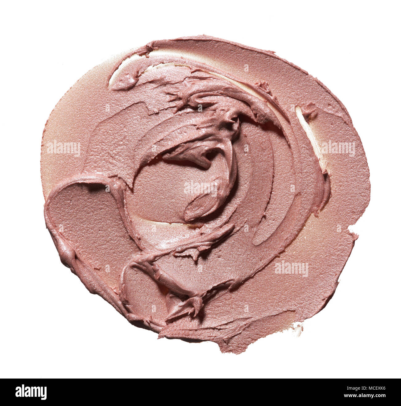 Highlighter texture on white background. Luminizer texture isolated on ...