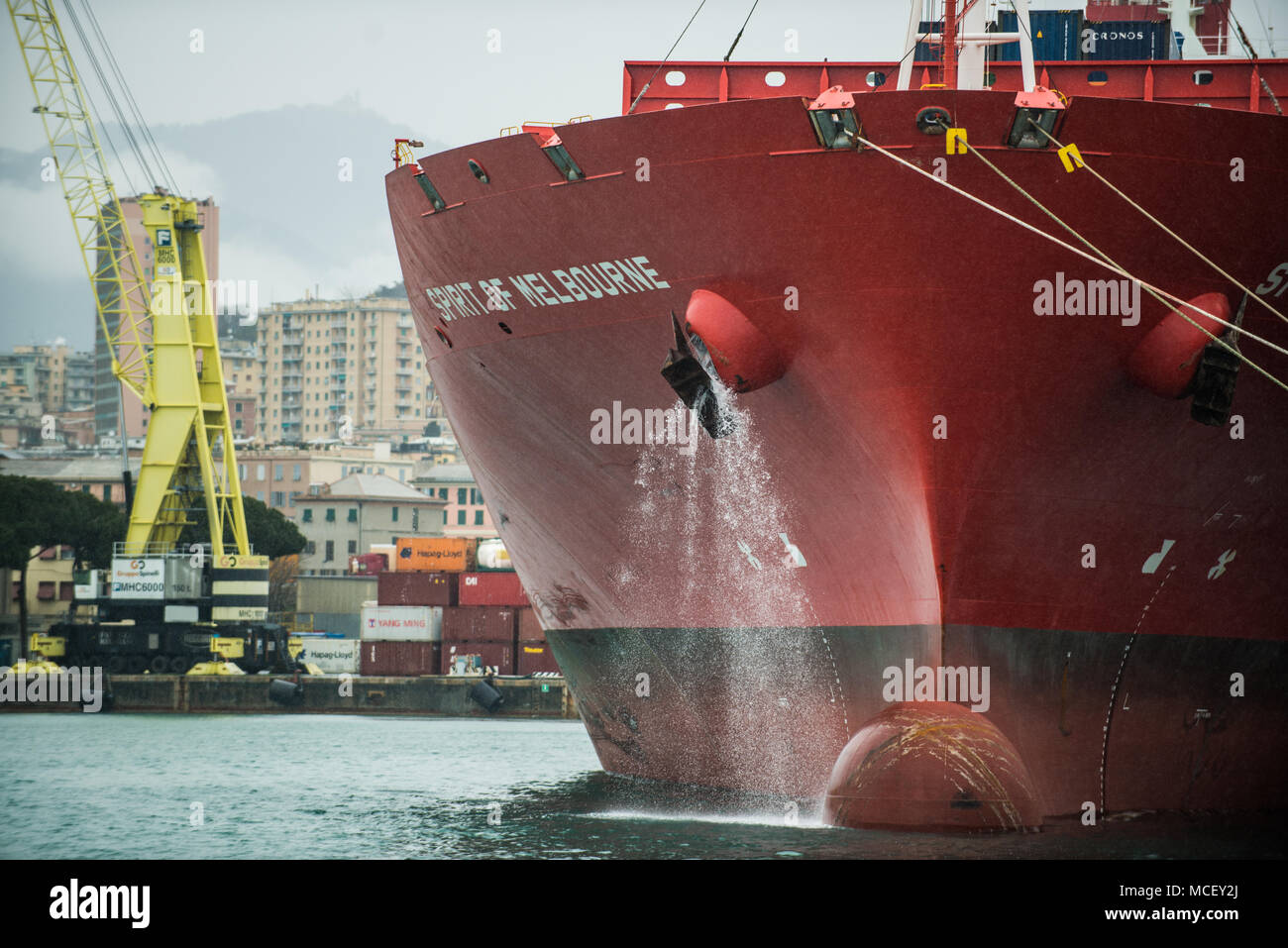 Spirit of Melbourne cargo ship Stock Photo - Alamy