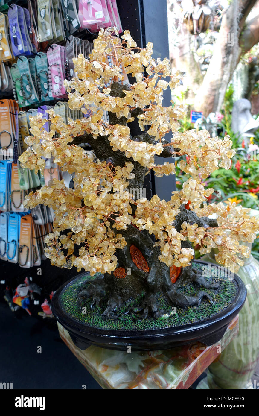 Citrine brazil stone tree Stock Photo - Alamy