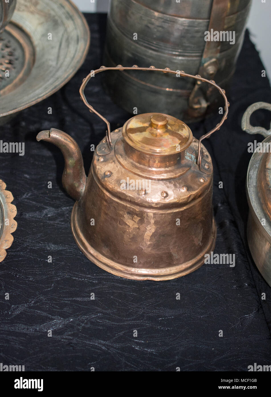 Turkish tea pot made in a traditional style Stock Photo - Alamy