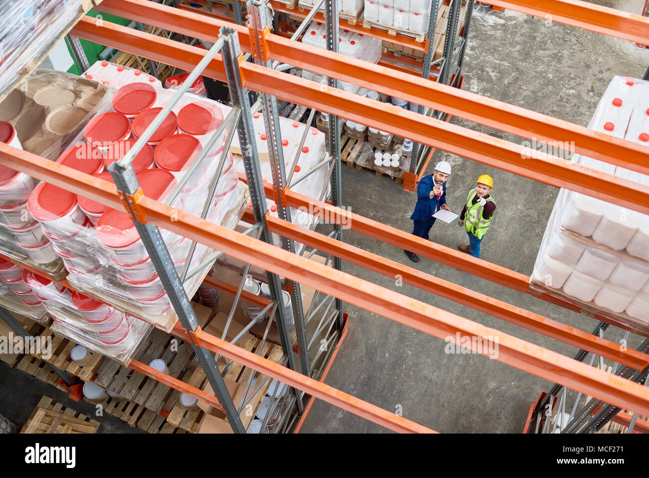 Inspection at Warehouse Stock Photo - Alamy