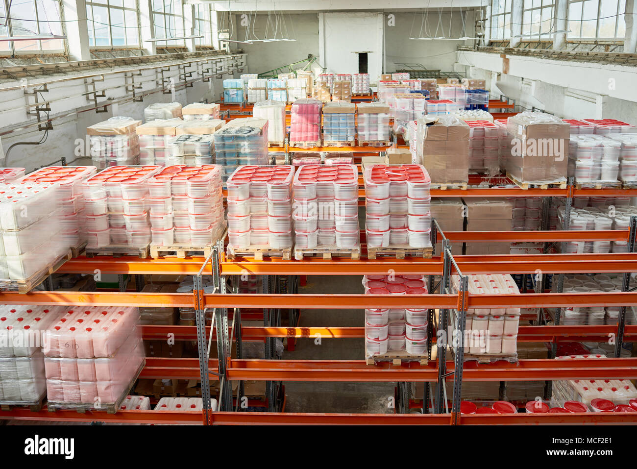 Empty Warehouse Background Stock Photo Alamy