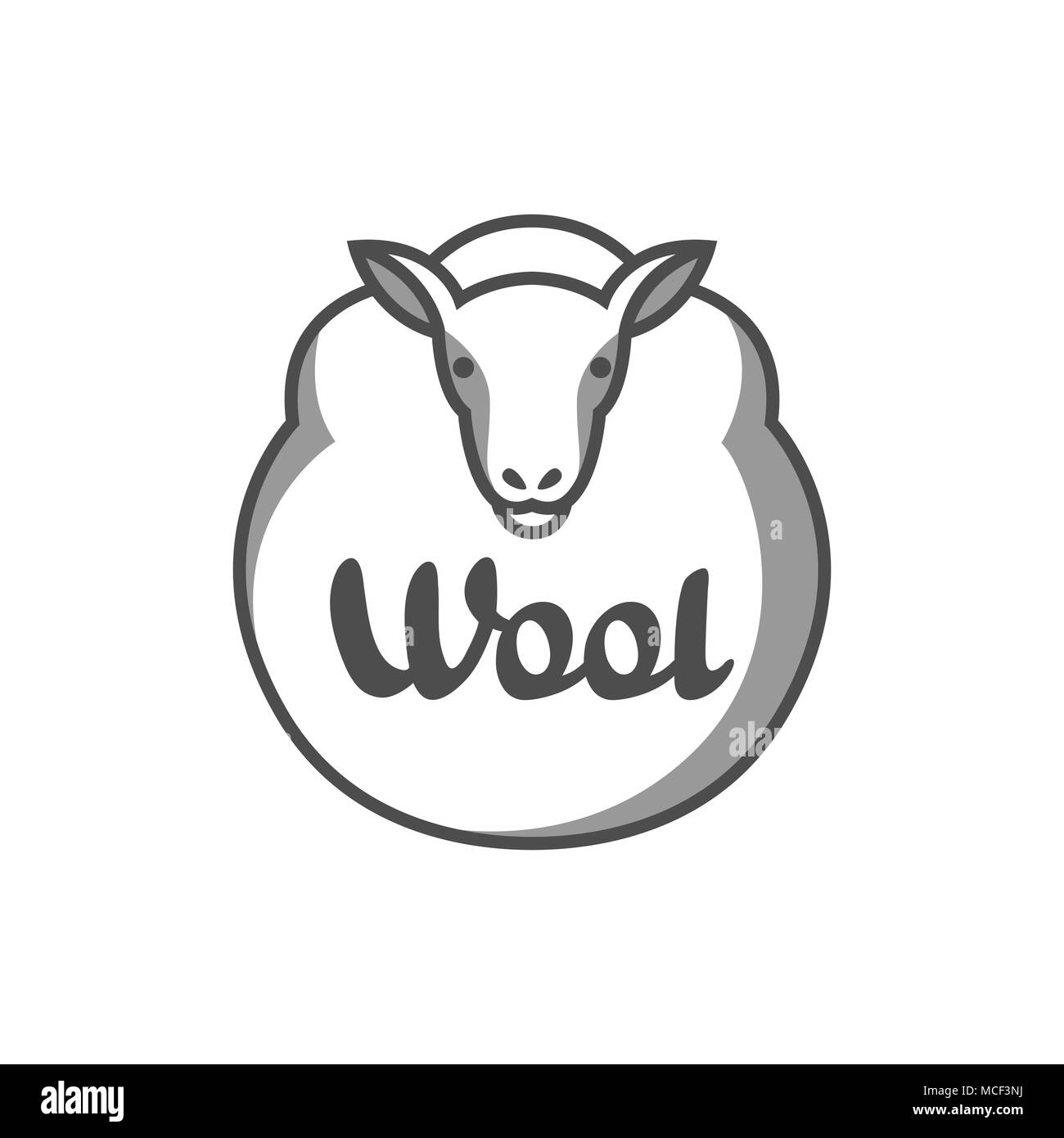 Merino sheep wool Stock Vector Images - Alamy