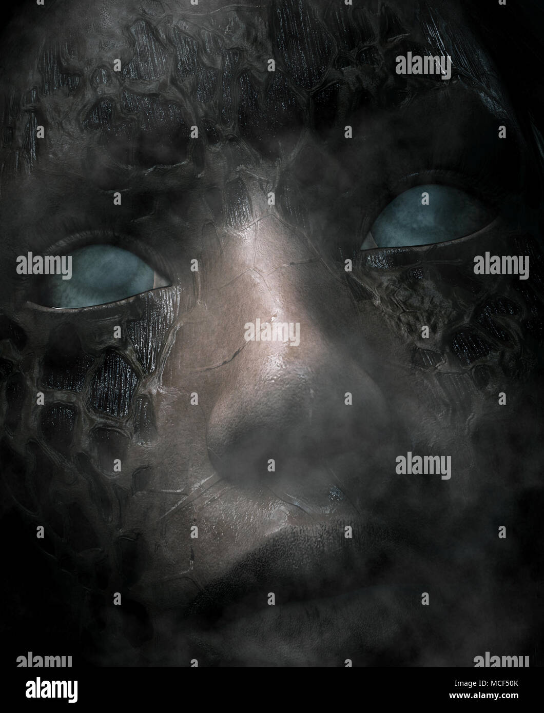 3d illustration portrait of scary ghost woman,Horror image,Ghost image ...