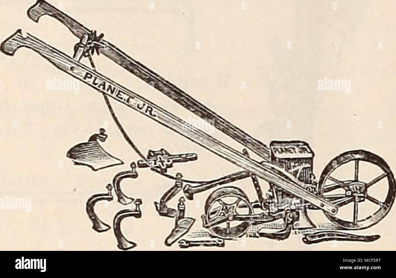 . No. 4 Planet Jr. Combined Hill and Drill Seeder and Single Wheel Hoe ...