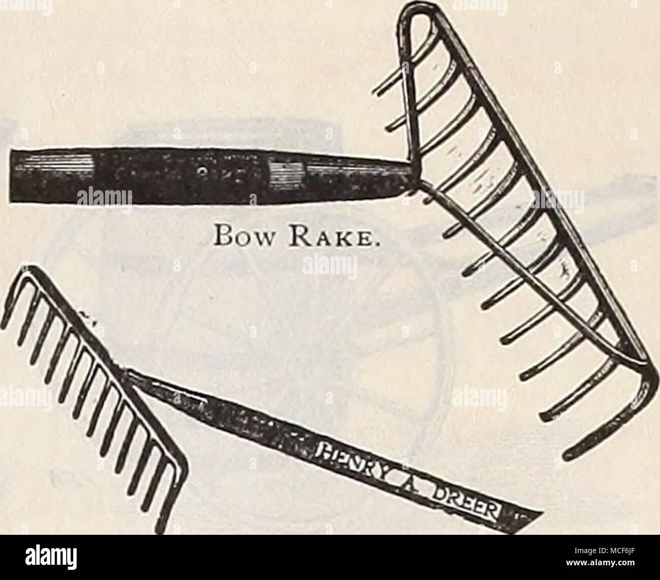 . Short-Tooth Gravel Rake Stock Photo - Alamy