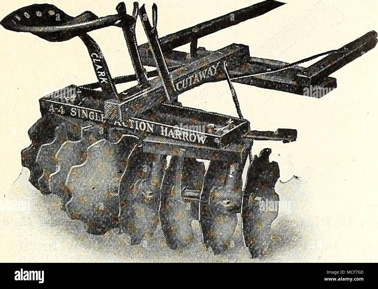 . DISC HARROAV—Clsirk Cutaway Disc Harrow, Clark Cutaway, 2-horse, No ...