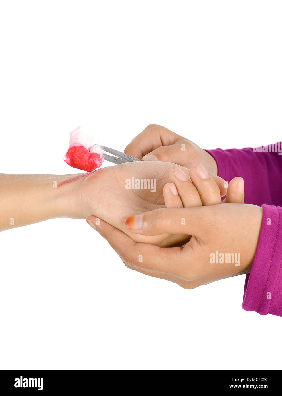 Hand laceration hi-res stock photography and images - Alamy