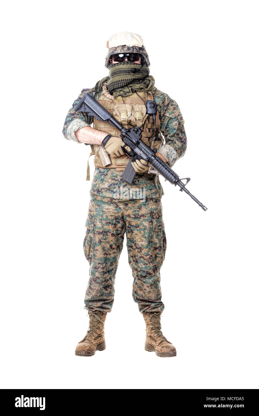 US Marine Soldier Stock Photo - Alamy