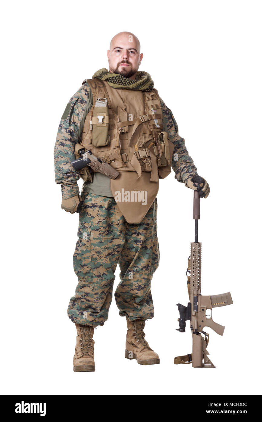 US Marine Soldier Stock Photo - Alamy