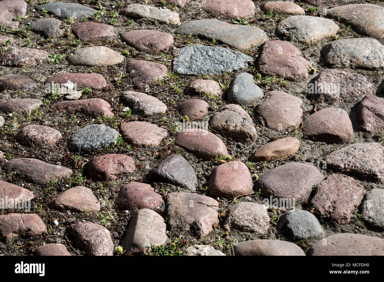 Cobbled street background Stock Photo - Alamy