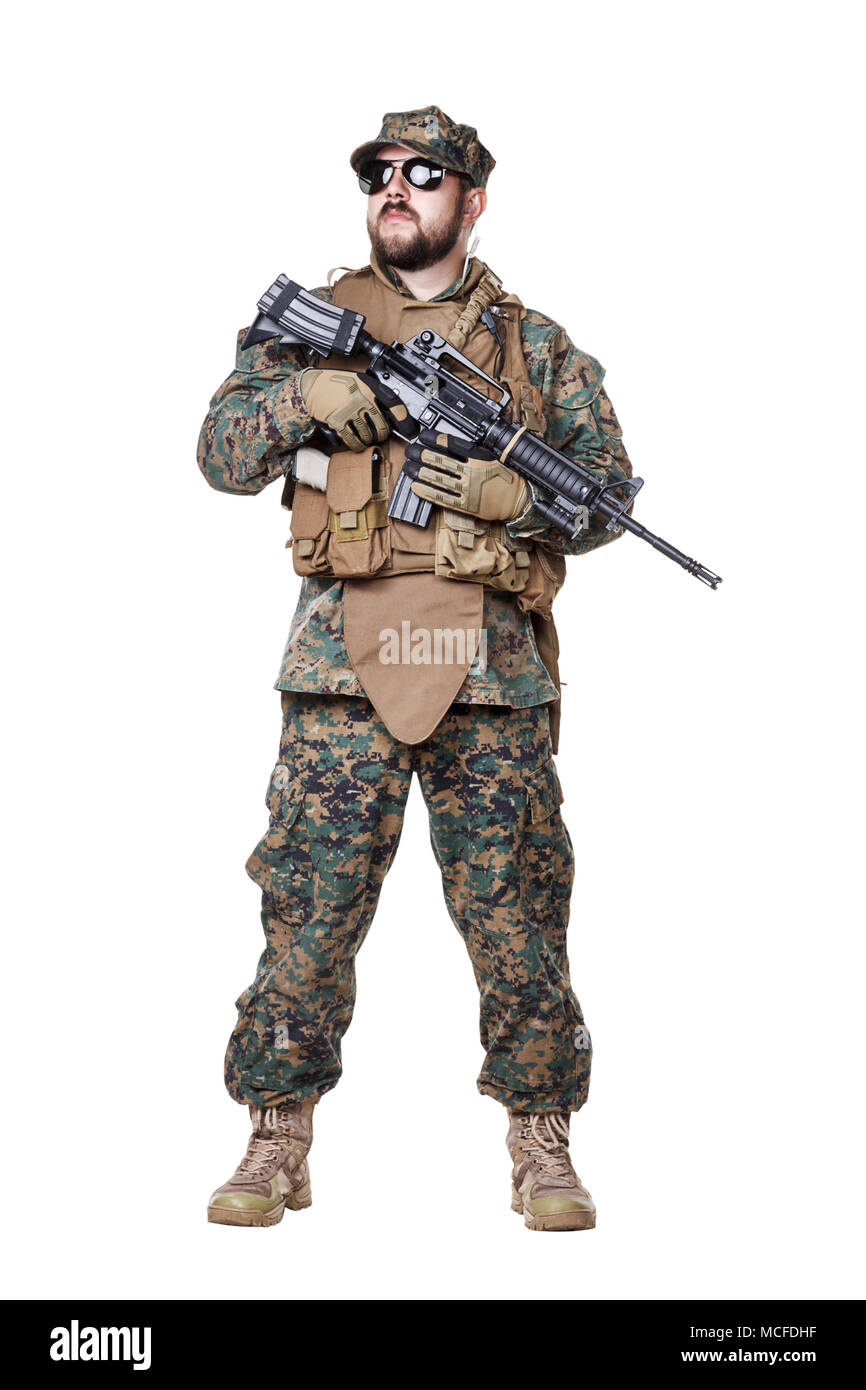 US Marine Soldier Stock Photo - Alamy