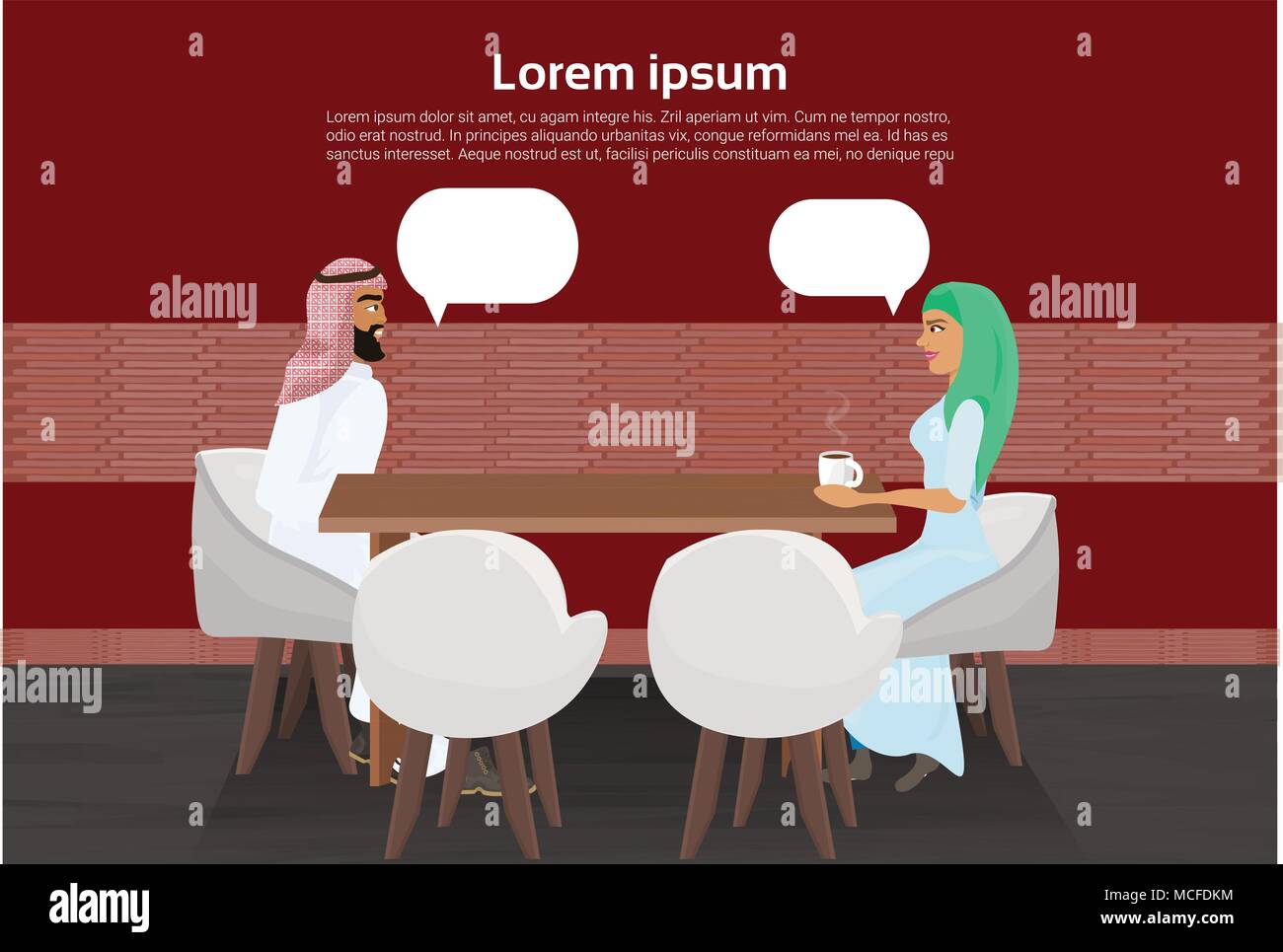 Middle east restaurant table Stock Vector Images - Alamy