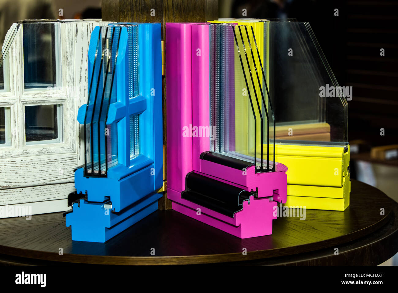 Cross section of pvc profile for window hi-res stock photography and ...