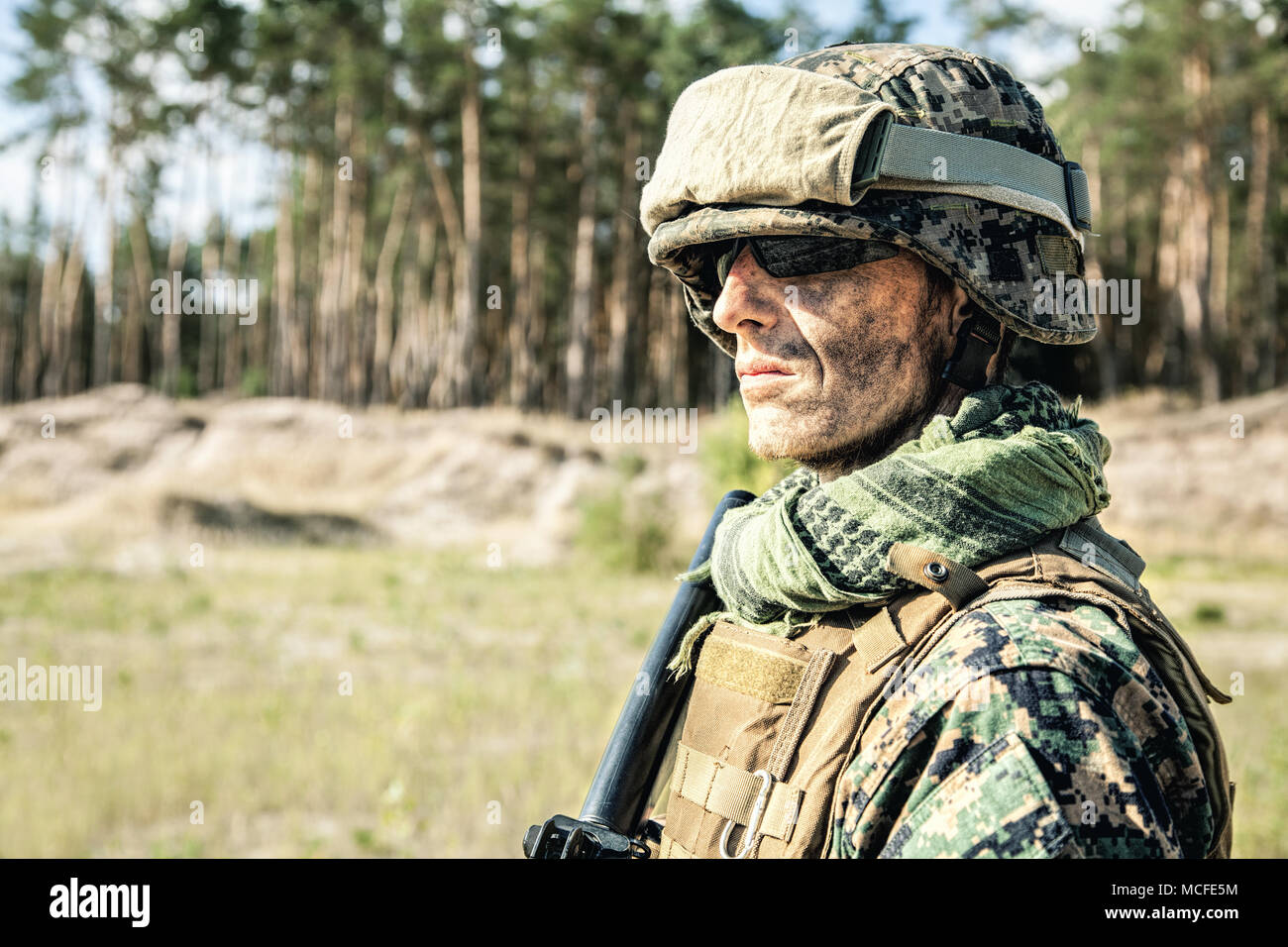 US Marine Soldier Stock Photo - Alamy