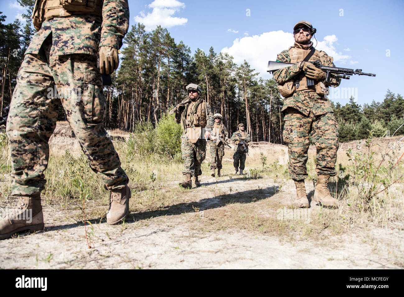 US Marine Soldier Stock Photo - Alamy
